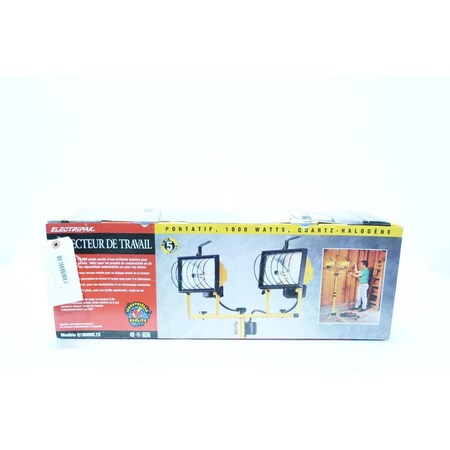 Electripak Fixed Dual Head Halogen Work Light 1000W 120VAc Light ...