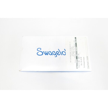 Swagelok Bulkhead 14In Stainless Tube Pipe Union, Box of 25 SS-400-61 ...