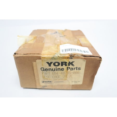 York Cage Valve Air Compressor Parts And Accessory 664-48785-000 | Zoro