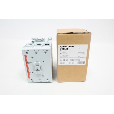 Sprecher+ Schuh 120VAc 100A Amp 60Hp Ac Contactor CA7-85-00 | Zoro