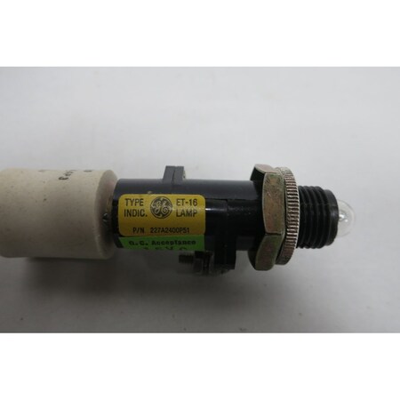 Ge Indicating Lamp 125V 2KOhms Pilot Light, ET16 0116B6708G3 ET-16 ...