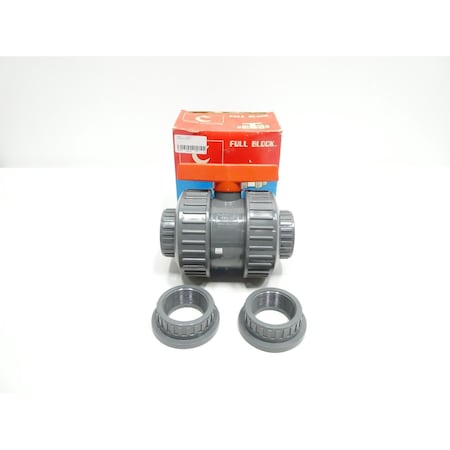 Colonial Full Block True-Union Soc/Thd Manual Pvc 2In Ball Valve ...