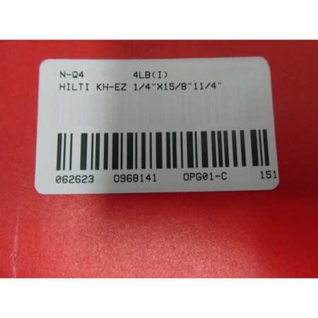 Hilti BOX OF 100 SCREW ANCHOR 1/4IN X 1-5/8IN 1/4IN OTHER METALWORKING ...