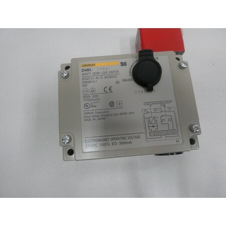 Omron 3A SAFETY DOOR LOCK 250V-AC D4BL-2DRA | Zoro