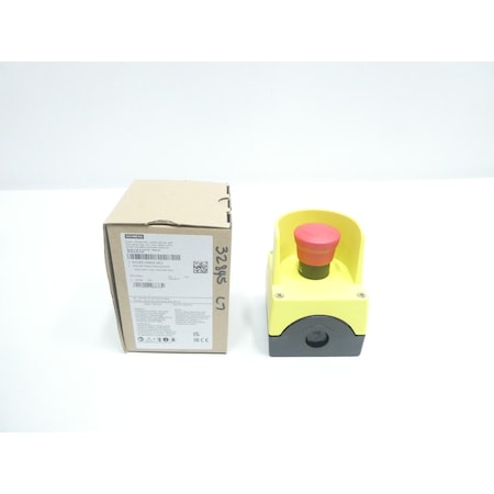 Siemens EMERGENCY STOP BUTTON 3SU1801-0NA00-2AC2 | Zoro