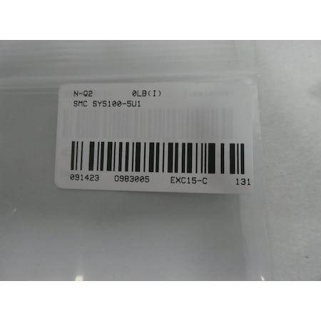 Smc 0.7MPA PNEUMATIC SOLENOID VALVE SY5100-5U1 | Zoro