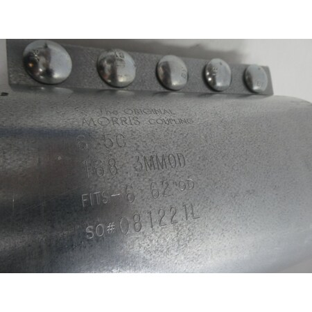 Morris Coupling COMPRESSION 10IN 6IN PIPE COUPLING 6-5C | Zoro
