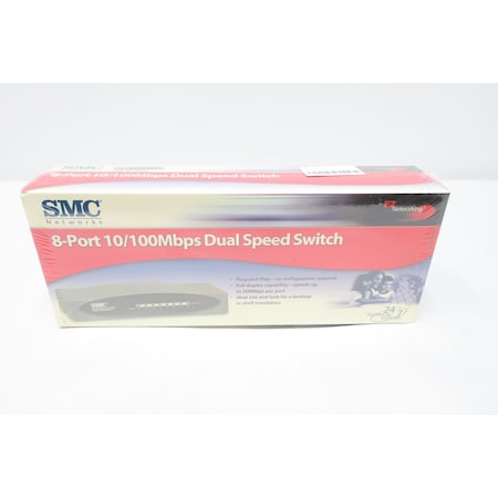 Smc 8-PORT 10/100MBPS DUAL SPEED SWITCH ETHERNET AND COMMUNICATION ...