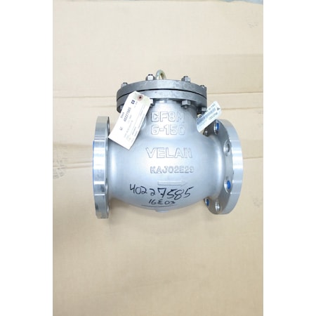 Velan SWING 150 STAINLESS FLANGED 6IN CHECK VALVE F14-0114C-13SX-X399 ...