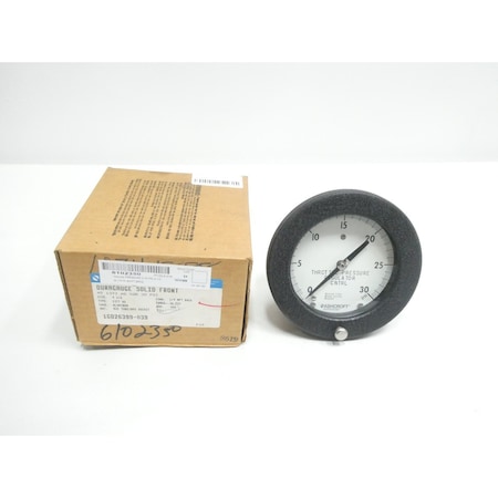 Ashcroft 4-1/2IN 1/4IN 0-30PSI NPT PRESSURE GAUGE 45-1377-AS-02B-30 | Zoro