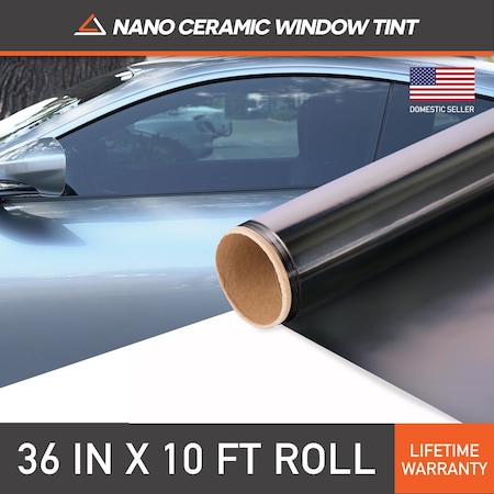 Motoshield Pro Nano Ceramic Tint Film 36 Inches x 10 Feet (5%) 430-436 ...