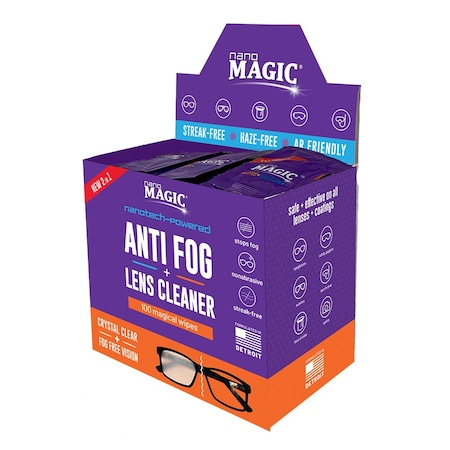 Nano Magic Anti Fog Lens Cleaning Wipes 100 Pack, 1ct 890100NMWA | Zoro