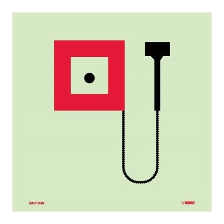 Nmc Symbol Manually Operated Call Point Imo Label, IMO104R IMO104R | Zoro