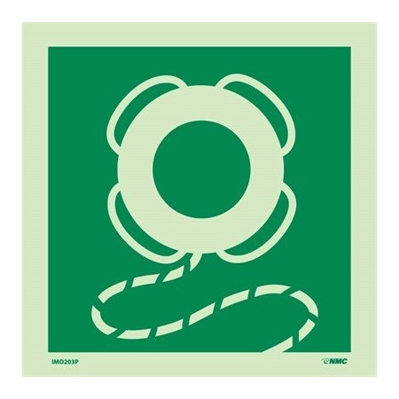 Nmc Symbol Life Buoy With Line Imo Label, IMO203P IMO203P | Zoro