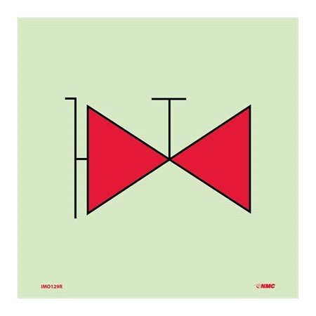 Nmc Symbol Fire Main With Fire Valves Imo La, 6 in Height, 6 in Width ...