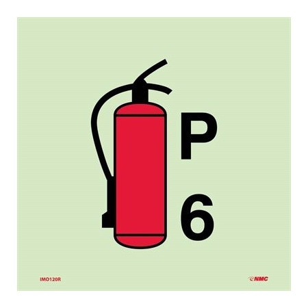 Nmc Symbol Fire Extinguisher Powder Imo Label IMO120R | Zoro