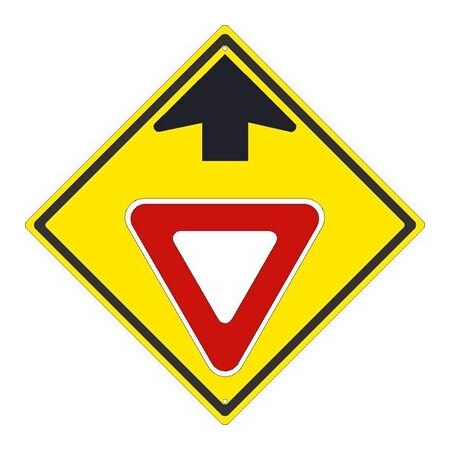 Nmc Yield Ahead Symbol With Arrow Sign, TM611K TM611K | Zoro