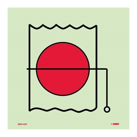 Nmc Symbol Fire Damper In Vent Duct Imo Labe, 6 in Height, 6 in Width ...