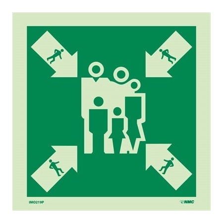 Nmc Symbol Assembly Muster Station Imo Label, IMO219P IMO219P | Zoro