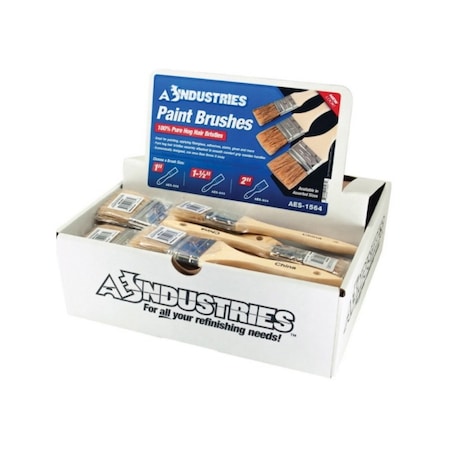 A E S Industries 36pc Paint Brush Display Set 1564 | Zoro