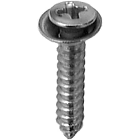 Auveco 8 X 7/8 PHIL OVAL HEX SEMS TAP SCRW FLUSH CHROME, 100PK 2775 | Zoro