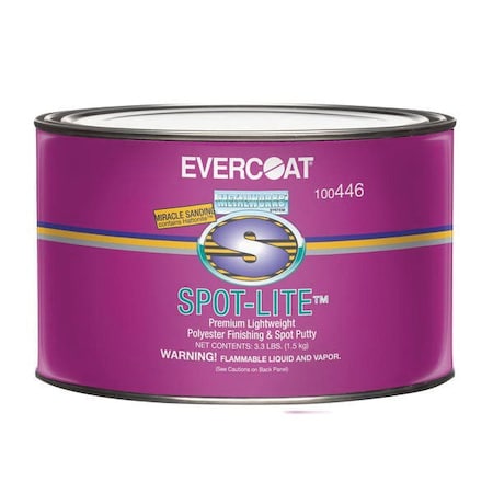 Evercoat Spot-Lite 1/2 Gallon 3.3 lbs., Half Gallon 100446 | Zoro
