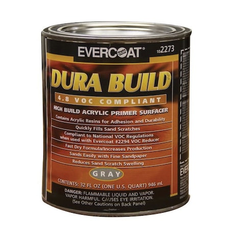 Evercoat Dura Build Acrylic Primer Gray Quart Quart 102273 | Zoro