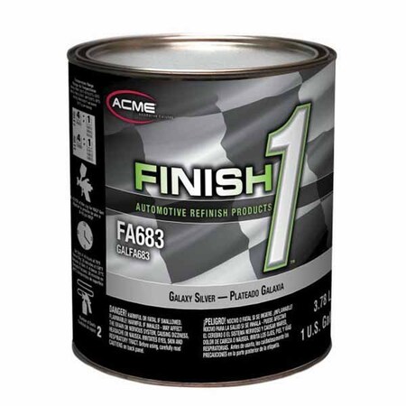 Finish 1 Acrylic Enamel Single Stage Color; Galaxy Silver, Gallon ...