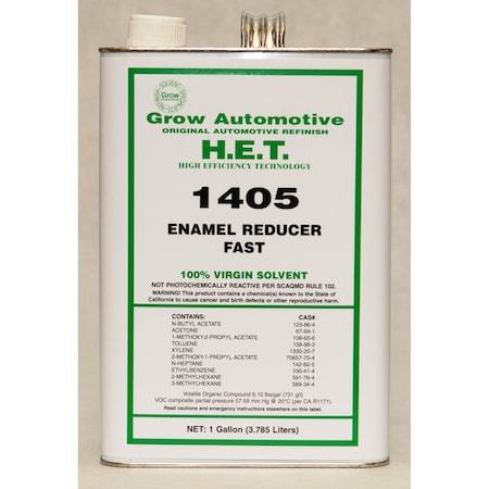 Grow Automotive ENAMEL REDUCER FAST, Gallon 1405/01 | Zoro
