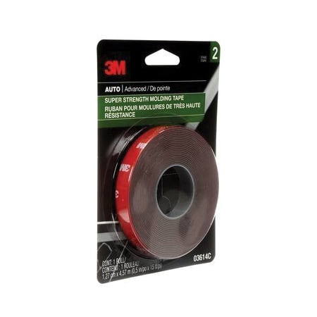 3M 3M Super Strength Molding Tape, 03614, 1/2 in x 15 ft 7100287353 | Zoro