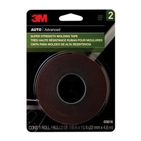 3M 3M Super Strength Molding Tape, 03616, 7/8 in x 15 ft 7000000532 | Zoro
