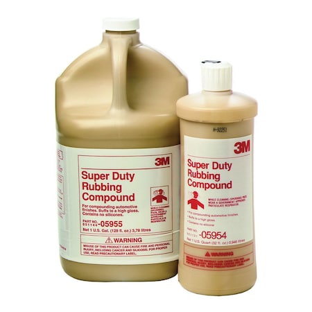 3M PN05955 SUP DTY RUBBING COMPOUND VOC GAL, Gallon 7000000341 | Zoro