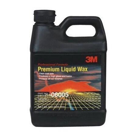 3M Premium Liquid Wax Quart 7100033845 | Zoro