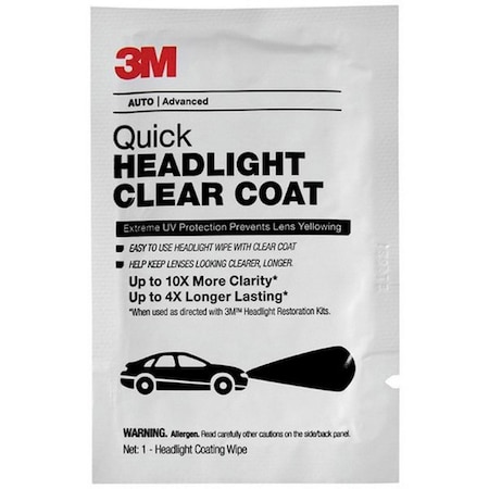 3M 3M Quick Headlight Clear Coat Wipe, 40PK 7100127233 | Zoro