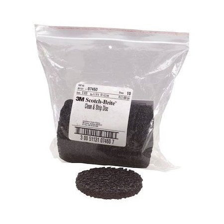 3M Scotch-Brite Clean and Strip Disc 07460, 4 in x 1/4 in S XCS, 10PK ...