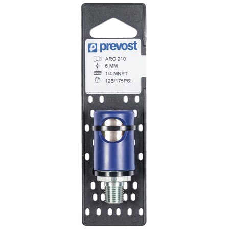 Prevost 1/4in Body x 1/4in MN ARO 210 Regular Coupler - Retail Package ...