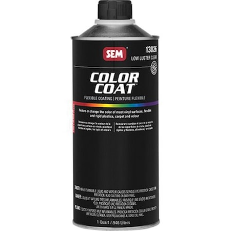 Sem COLOR COAT Clears - Low Luster Clear Quart 13026 | Zoro