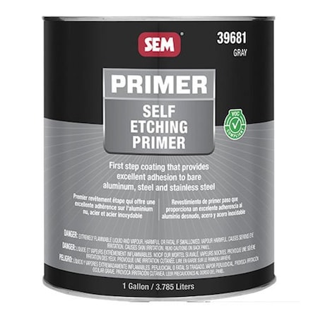 Sem Self Etching Primer - Gray, Gallon 39681 | Zoro