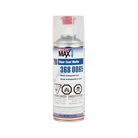 Spraymax, Peter Kwasny spray max 2k matte clear, Can 3680065 | Zoro