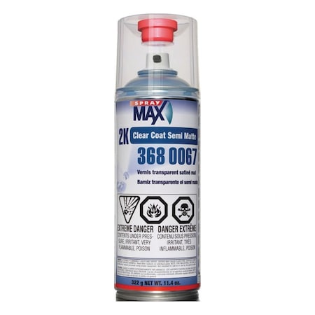 Spraymax, Peter Kwasny spray max 2k Satin clear, Can 3680067 | Zoro