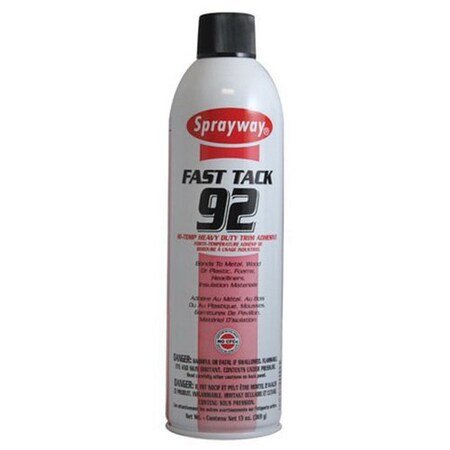 Sprayway Fast Tack Hi-Temp Heavy Duty Trim Adhesive, Can 92 | Zoro