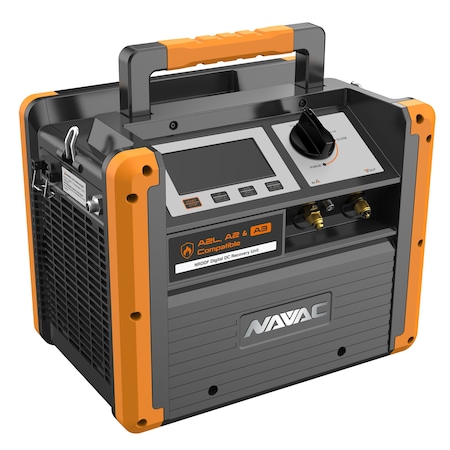 Navac Recovery Unit, Dual-Cylinder, DC, Flammable Refrigerants NRDDF | Zoro