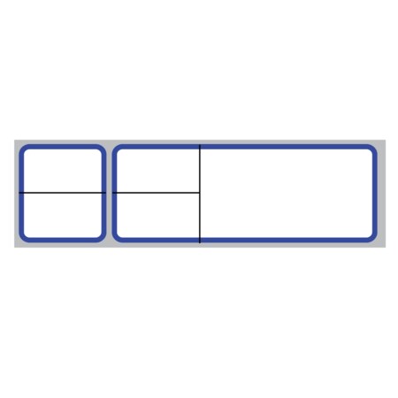 Nevs Misys/Sunquest - Multi Set Label (MSL) - Knife-Cut 1 3/16" x 4 3/ ...