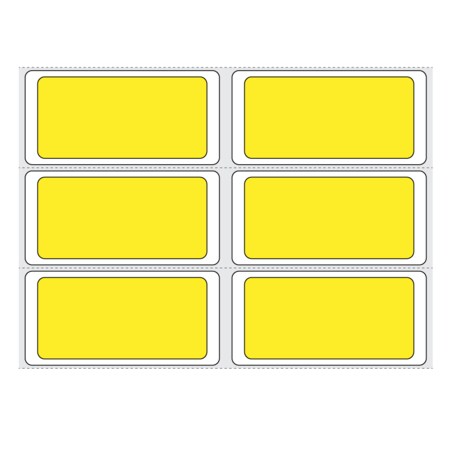 Nevs Direct Thermal Piggy Back Label, Individual 2-up 13/16" x 1-11/16 ...