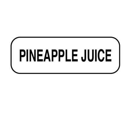 Nevs Pineapple Juice Label 1/2" x 1-1/2" DIET-111 | Zoro