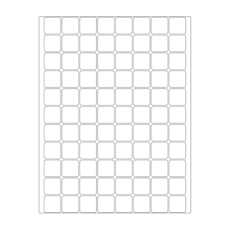 Nevs Slide Labels, 88 labels/8.5x11 sheet, Ideal for laser printing ...