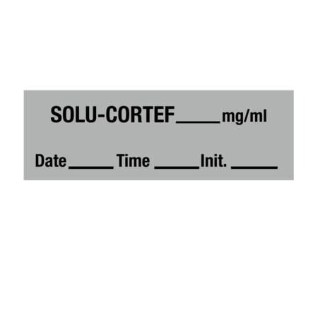 Nevs Tape, Solu-Cortef 1/2" x 500" Gray w/Black SANT-49 | Zoro
