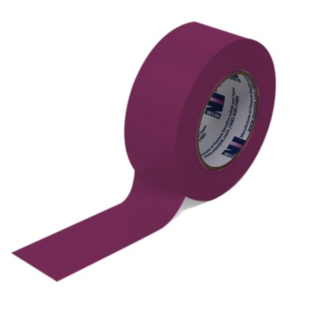 Nevs 2" wide x 60yd Maroon Labeling Tape T-200-Maroon | Zoro