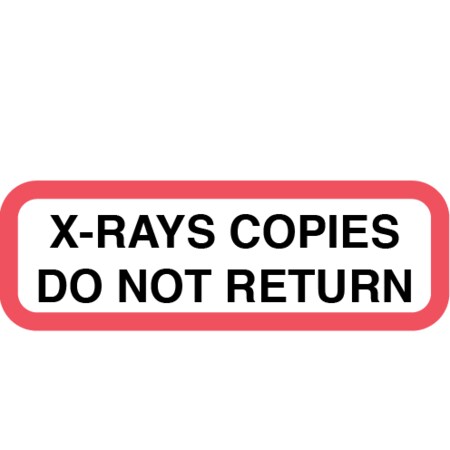 Nevs Position - X-Ray Copies Do Not Return 1/2" x 1-1/2" White w/Red ...