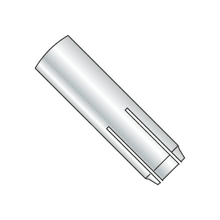 Newport Fasteners Short Drop-In Anchor, 1/4" Dia, 20" L, Steel Zinc ...